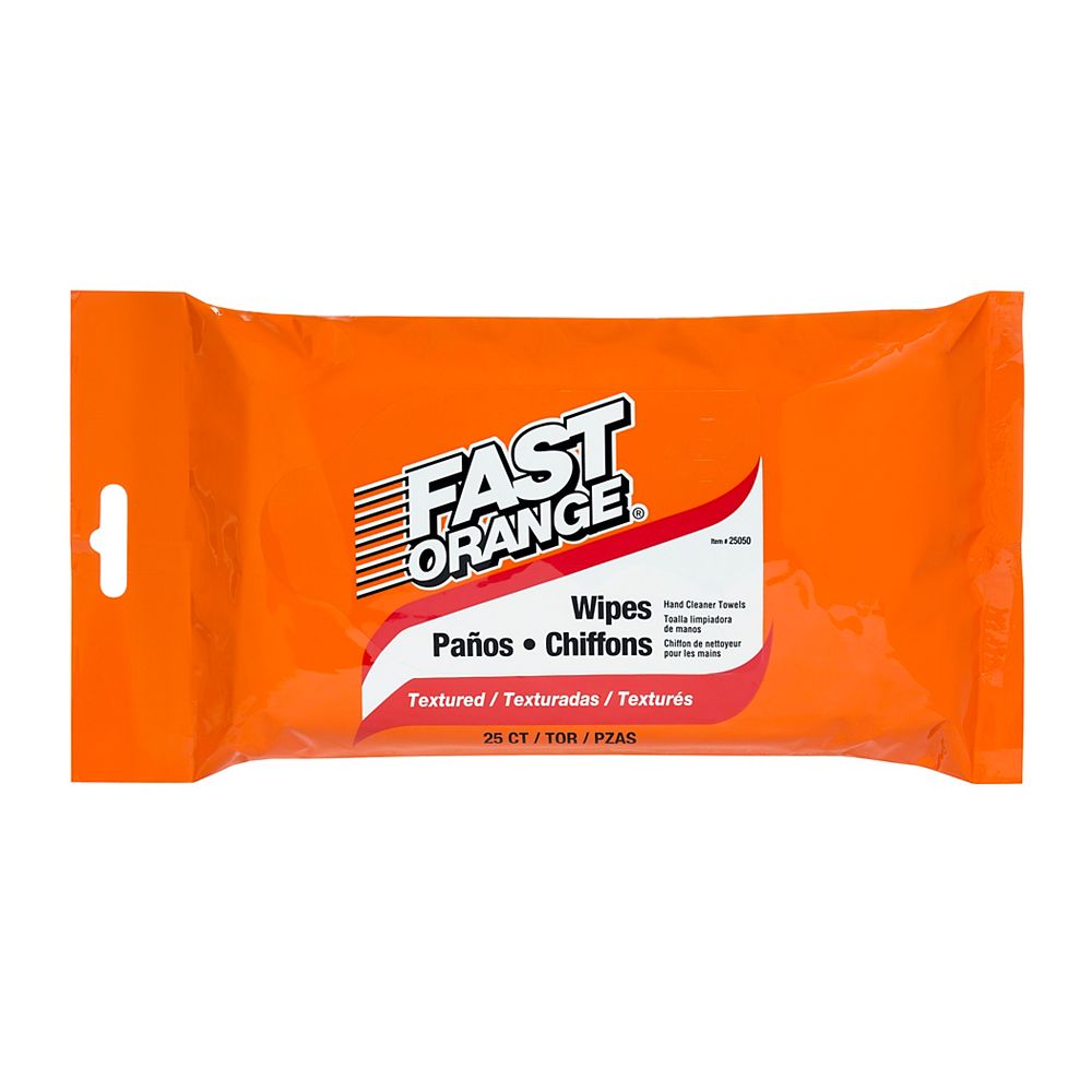 Fast Orange Hand Cleaner Wipes - 25 count | The Home Depot Canada