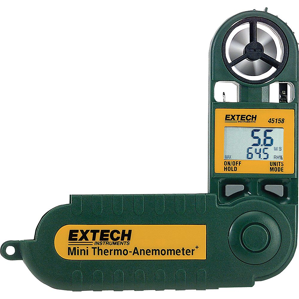 Extech Instruments Mini Thermo-Anemometer With Humidity | The Home ...
