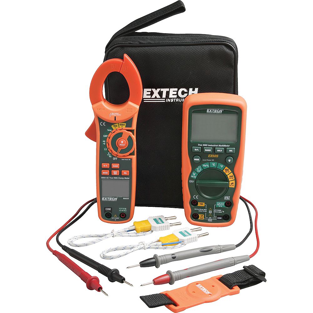 Extech Instruments Kit de test avec ampèremètre/Multimètre numérique ...