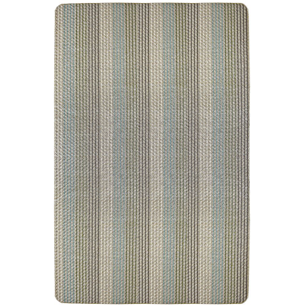 Lanart Rug Pencil Stripe Beige Tan 2 ft. x 4 ft. Rectangular Mat | The ...