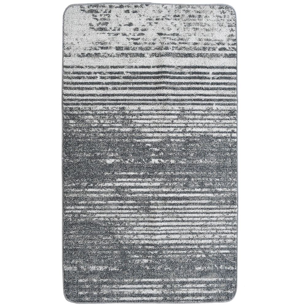 Lanart Rug Carpette, 2 pi x 4 pi, rectangulaire, gris City Stripe ...