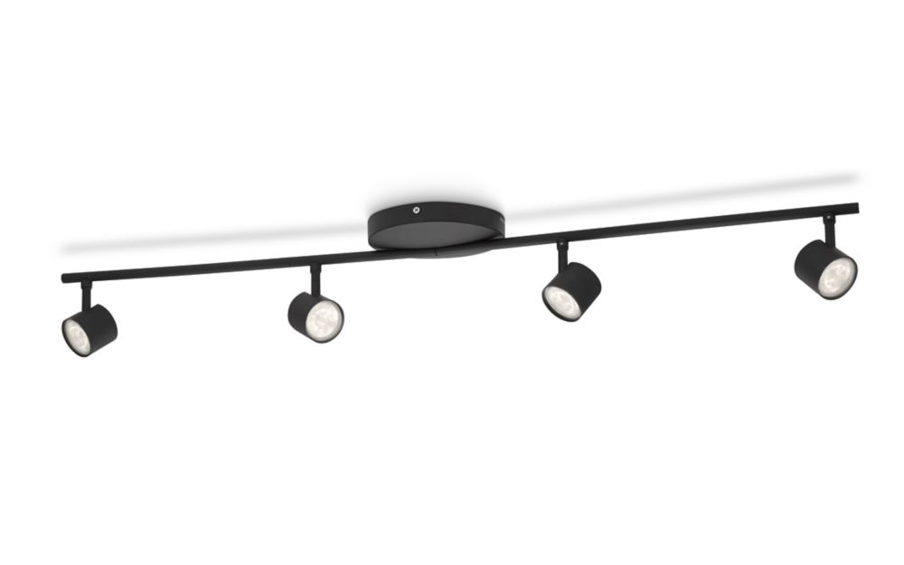 Philips LED Track Fixture 4 Light Black | The Home Depot Canada