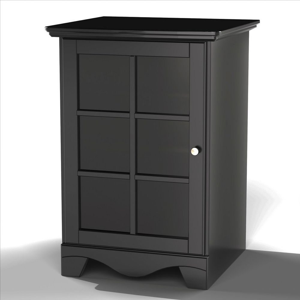 Nexera Pinnacle 1-Door Audio Tower in Black | The Home Depot Canada