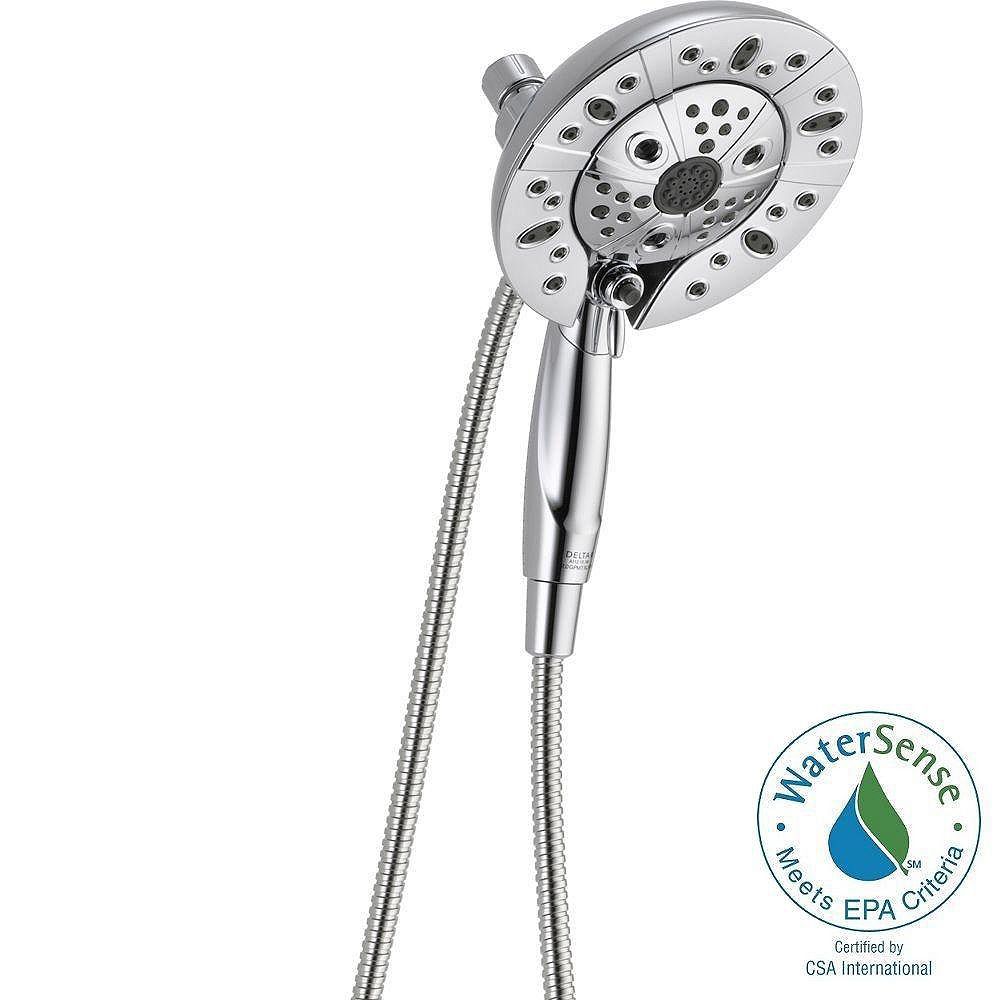 Delta In2ition 2 In 1 Showerhead With H2okinetic Technology In Chrome