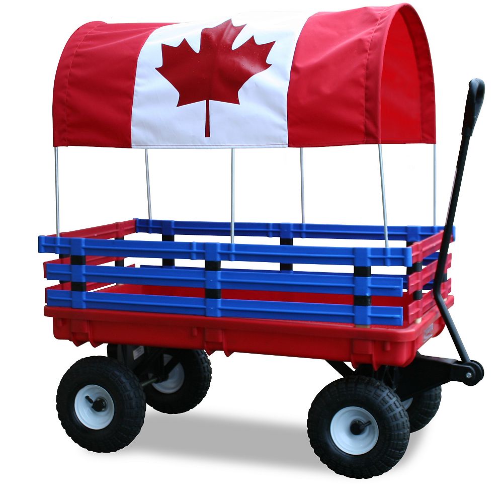 Millside Industries Kids Canada Flag Trekker Wagon | The Home Depot Canada
