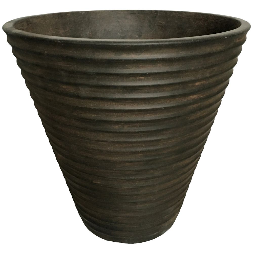 Hampton Bay 22-inch Rotoroa Planter in Burnt Umber | The Home Depot Canada