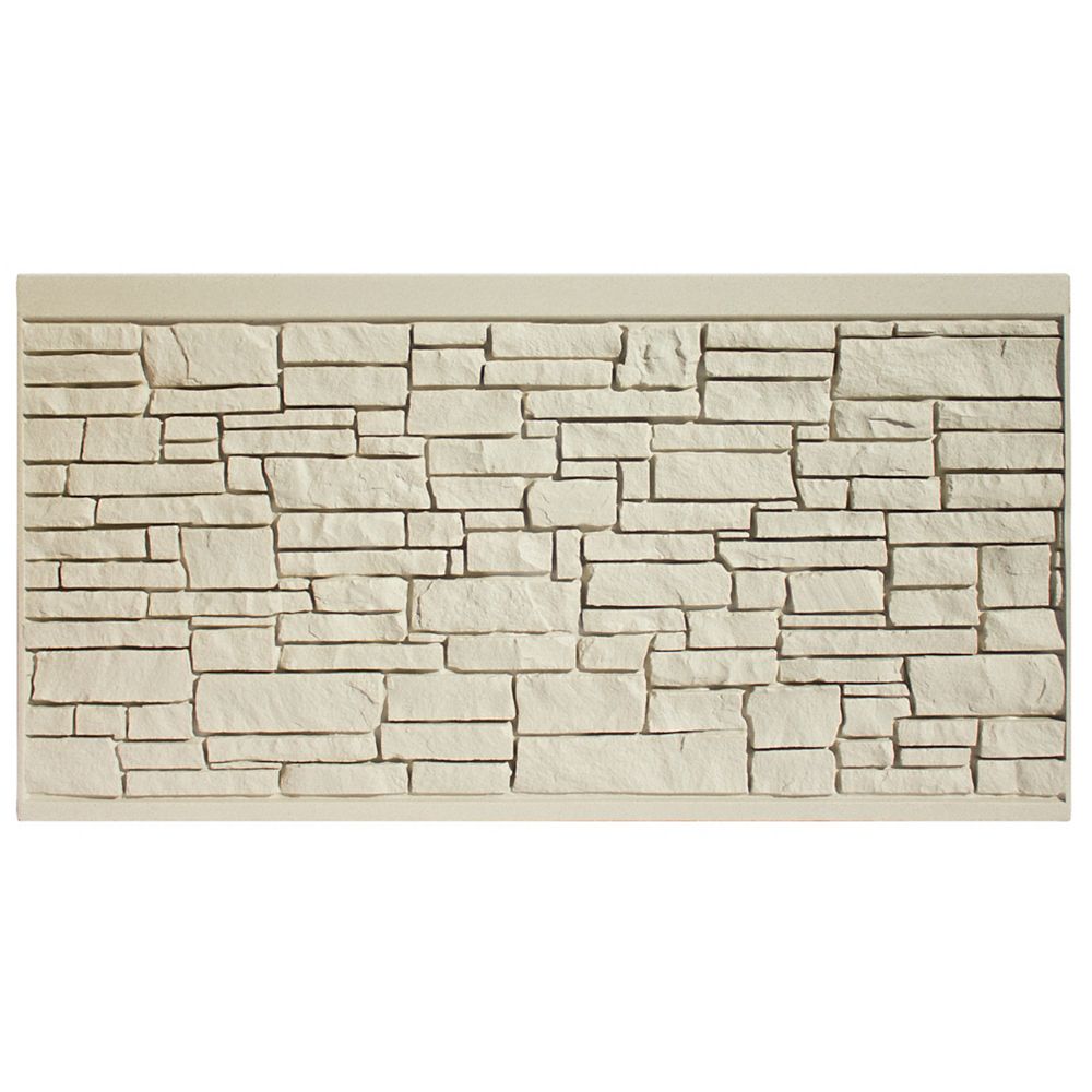 EcoStone 4 X 8 Fence Panel - Beige Granite | The Home Depot Canada