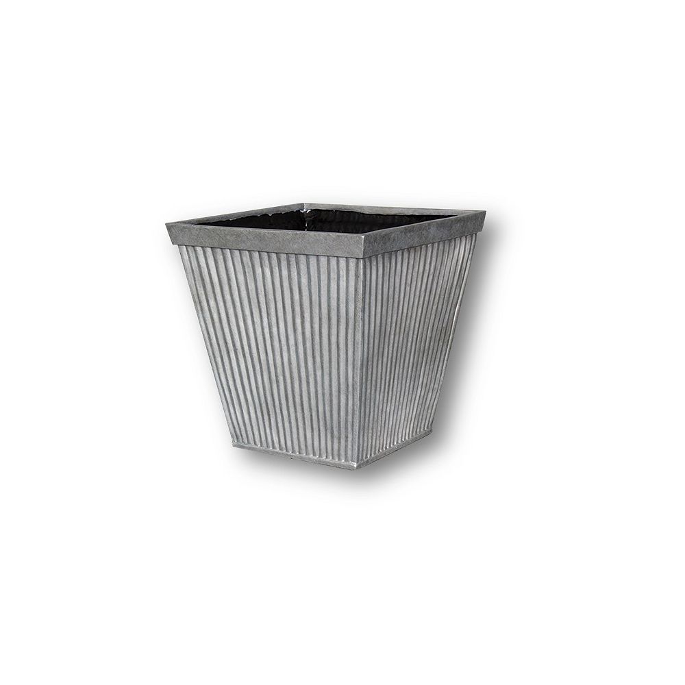 SOUTHERN PATIO 16-inch Square Galvanized Planter | The Home Depot Canada