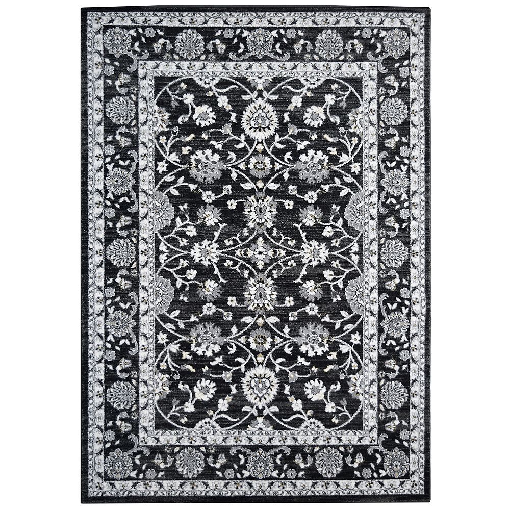 Lanart Rug Carpette d'intérieur, 5 pi x 8 pi, style transitionnel ...