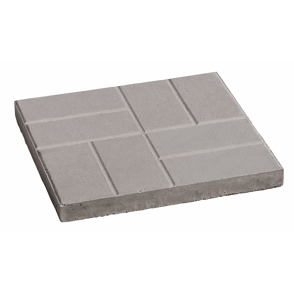 Oldcastle 16x16 Brick Slab Grey | The Home Depot Canada