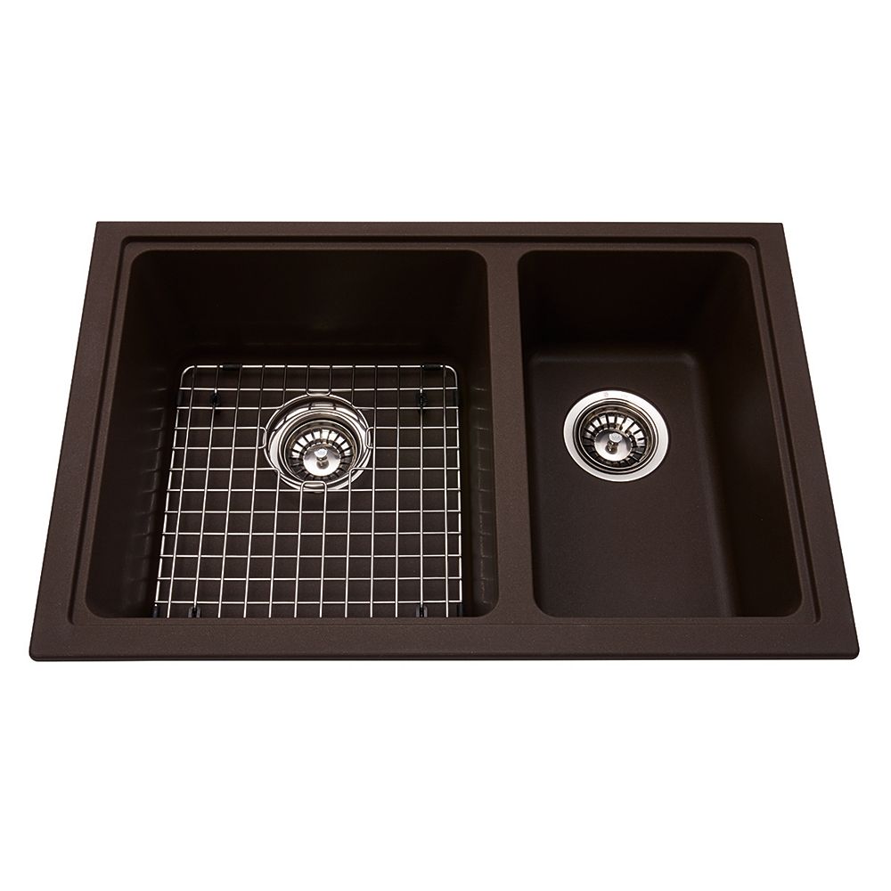 Kindred Granite Series 27.56-in LR x 18.13-in FB x 8-in DP Undermount ...