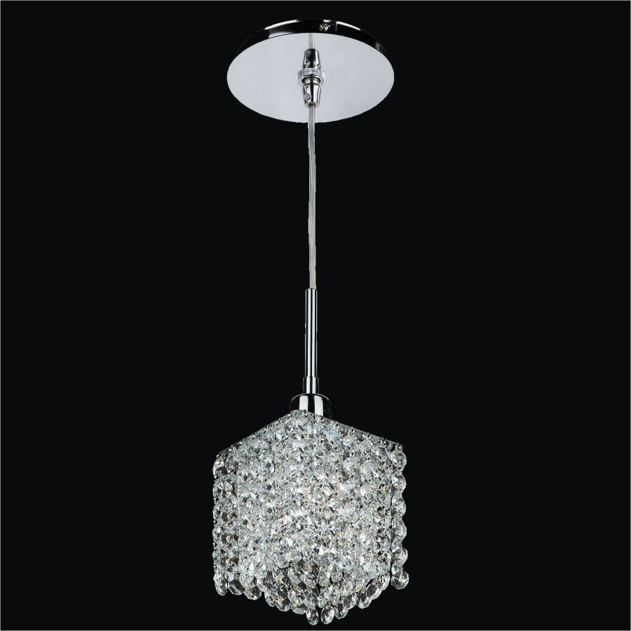 Glow Lighting Fuzion X 1-Light Silver Pearl Halogen Pendant | The Home ...