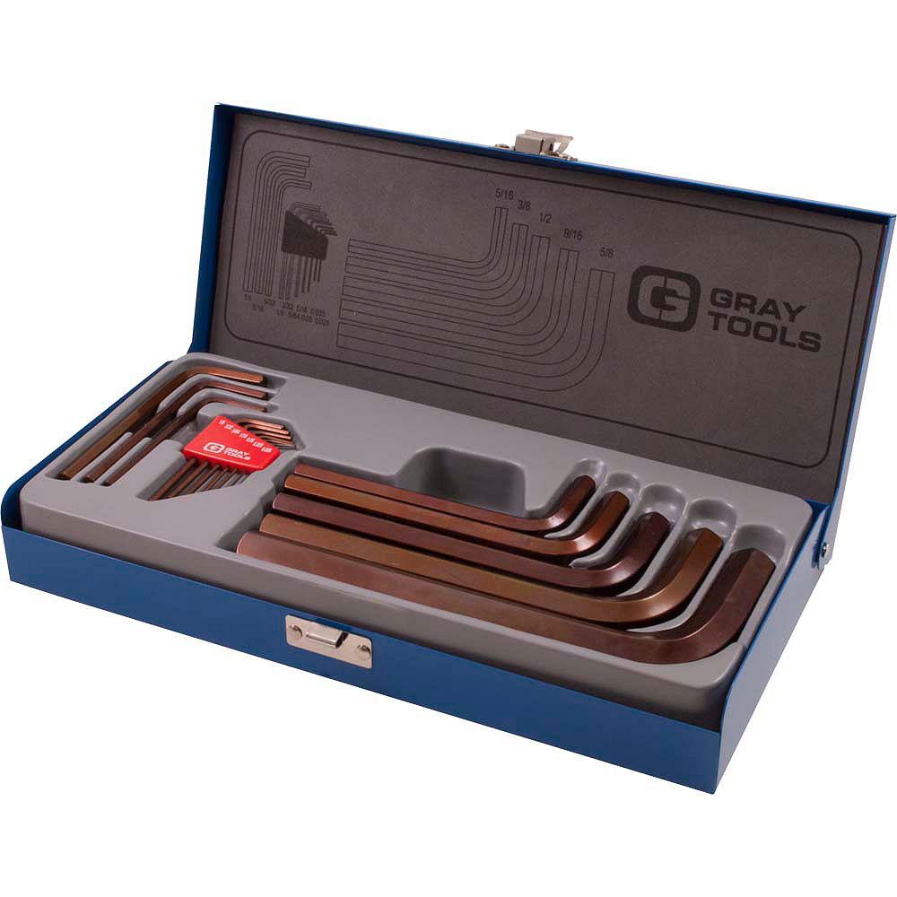 GRAY TOOLS 15-Piece Sae Short Arm Hex Key Set | The Home Depot Canada