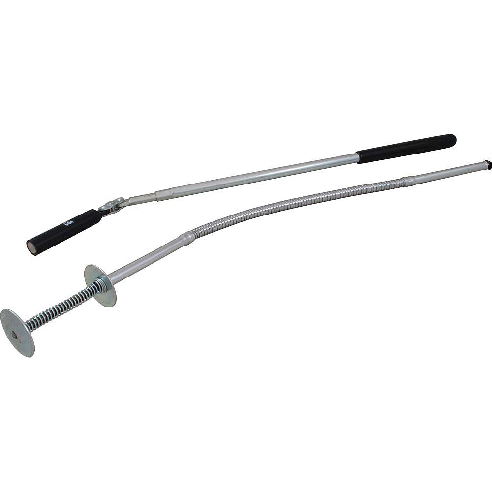 GRAY TOOLS 2-Piece Mechanical Fingers And Magnetic Telescopic Pick Up ...