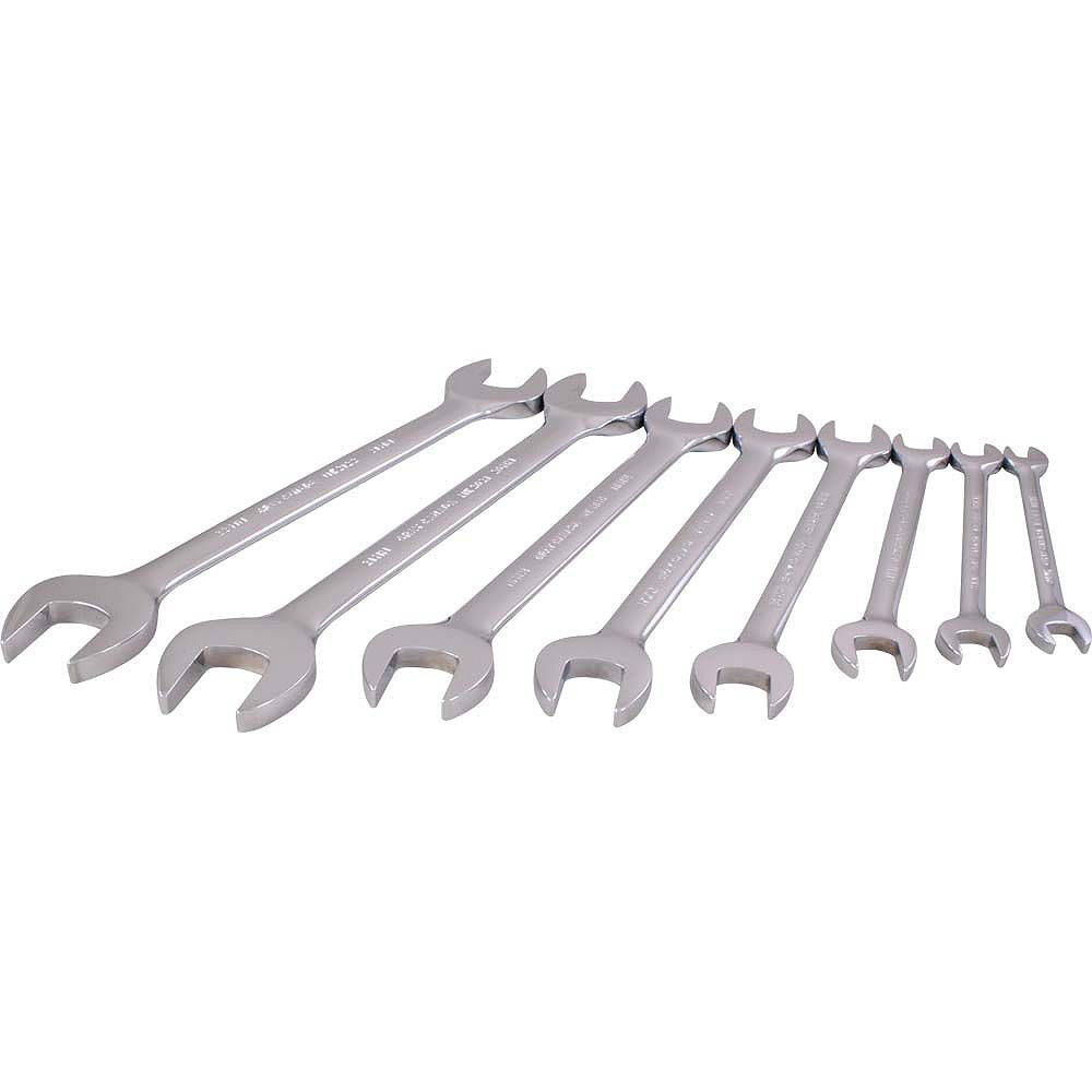 GRAY TOOLS 8-Piece Metric Open End Wrench Set | The Home Depot Canada