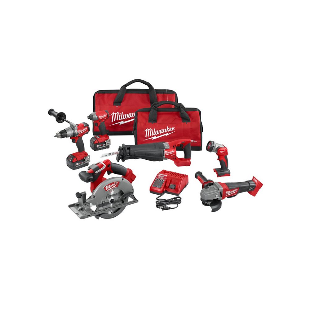 Milwaukee Tool M18 FUEL 18V Lithium Ion Cordless Combo Kit (6-Tool ...