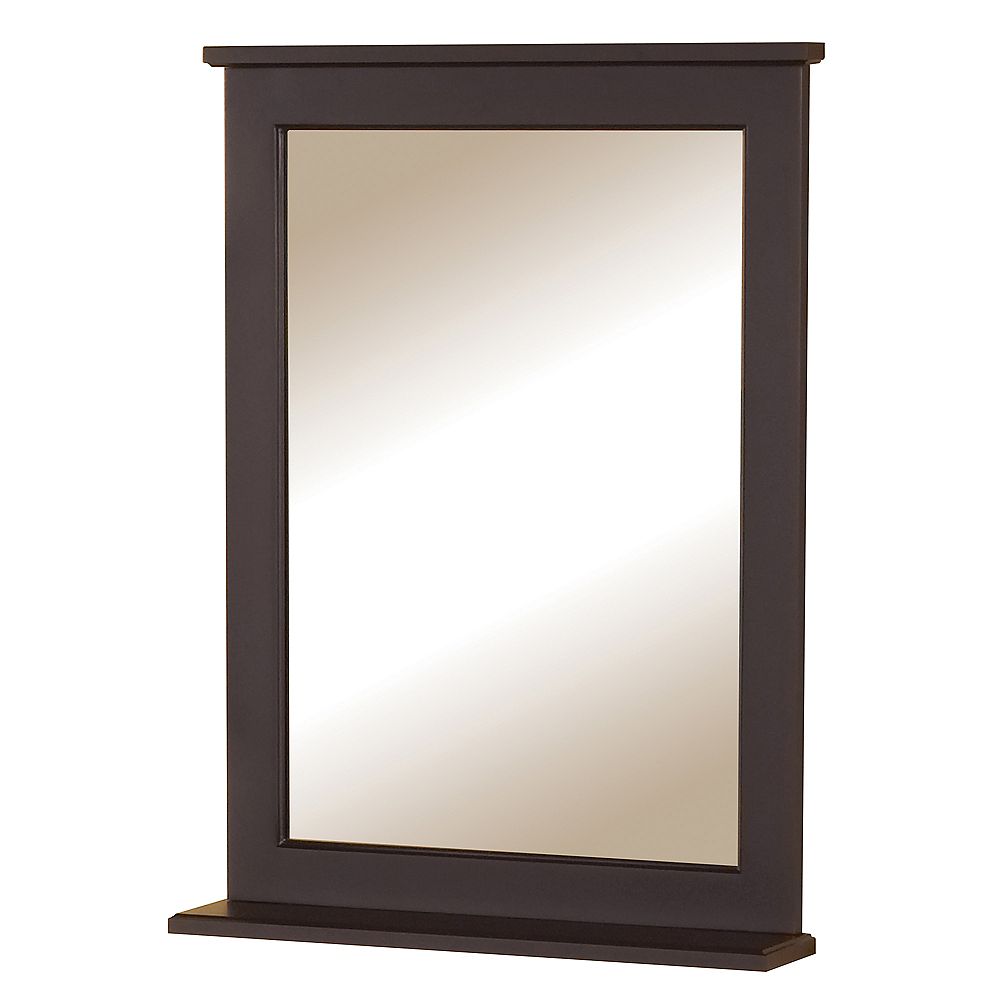 Magick Woods 23 Inch W Concord Mirror - Dark Chocolate | The Home Depot ...