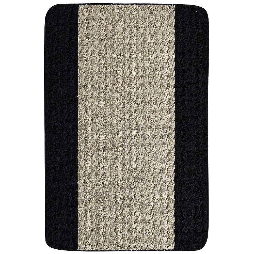 Lanart Rug Element Black 2 ft. x 3 ft. Rectangular Mat | The Home Depot ...