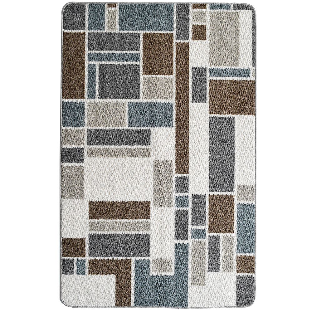 Lanart Rug Metropolis Grey 2 ft. 4-inch x 3 ft. 9-inch Rectangular Mat ...