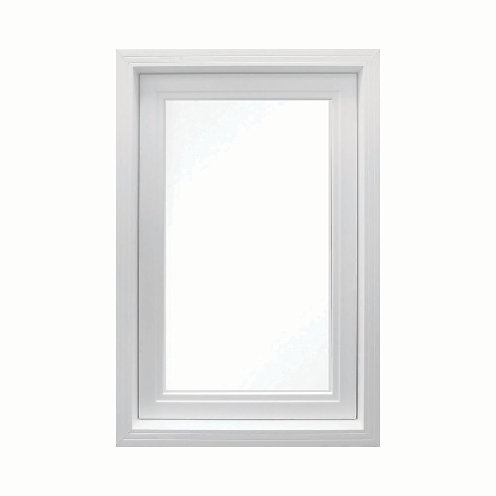 SOLENSIS 24 Inch X 36 Inch Vinyl Left-Hand Casement Window with 3 1/4 ...