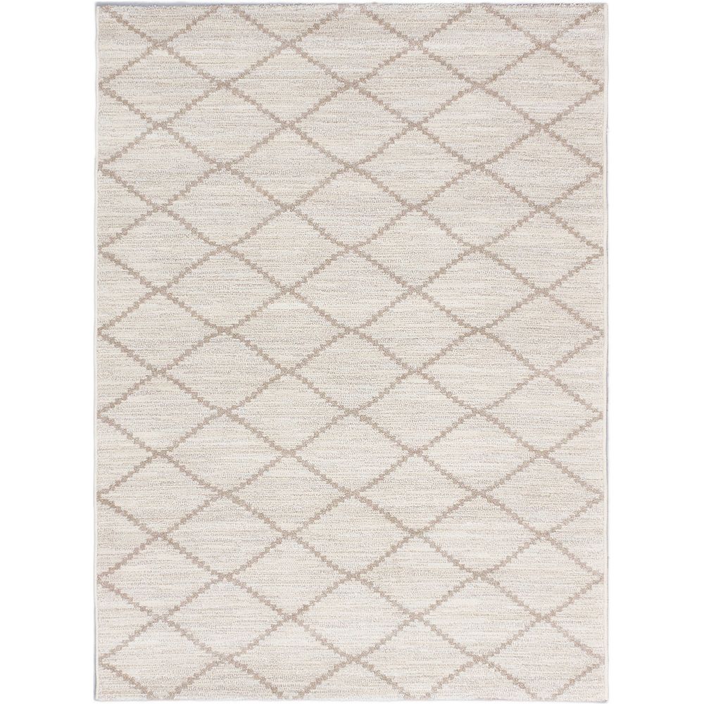 ECARPETGALLERY Noto Off-White 5 ft. 3-inch x 7 ft. 3-inch Indoor ...