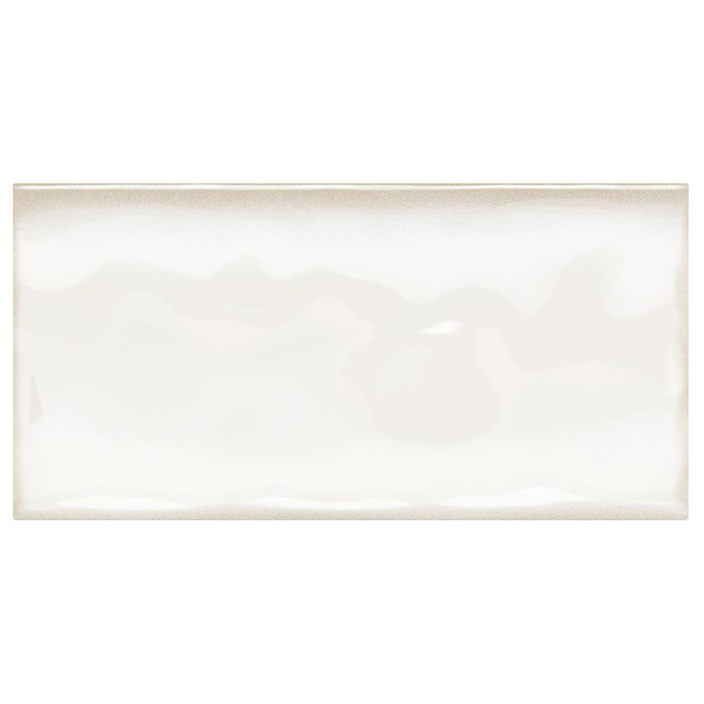 Dal Tile Structured Effects Minimal White 3 Inch x 6 Inch Glazed ...