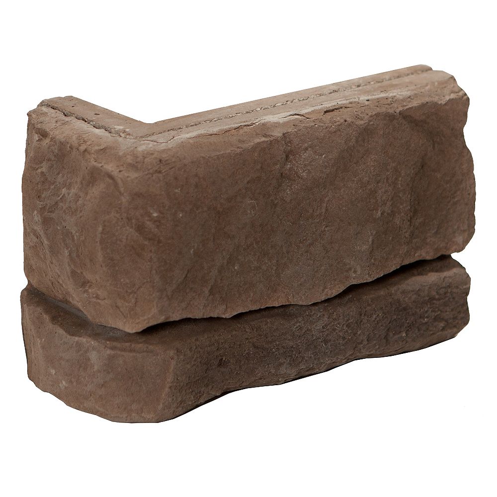 Fusion Stone Great Lakes Corner Stone Veneer - Brindle (5-Linear Feet ...