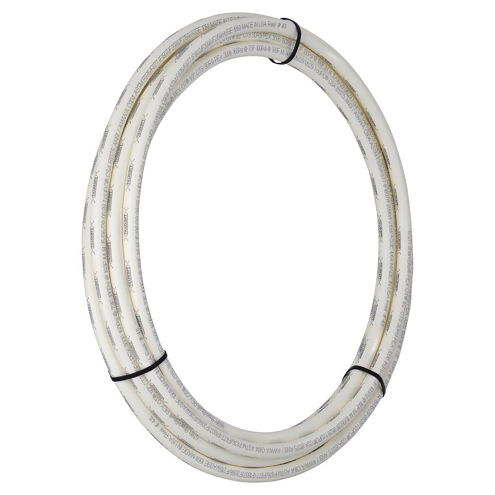 SharkBite 1/2 Inch x 25 Feet WHITE PEX PIPE | The Home Depot Canada