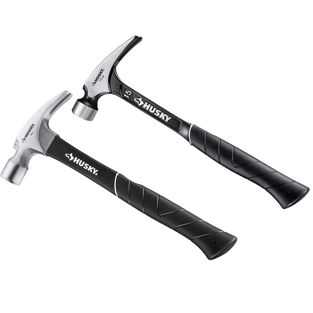 Husky 15oz Steel Rip. & 20oz Fiberglass Rip Hammer | The Home Depot Canada