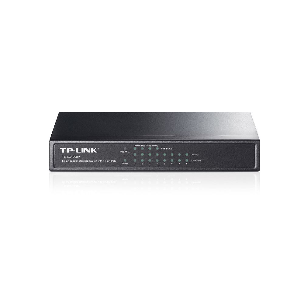 TP-Link 8-Port Gigabit Desktop PoE Switch, 8 Gigabit RJ45 ports - TL ...