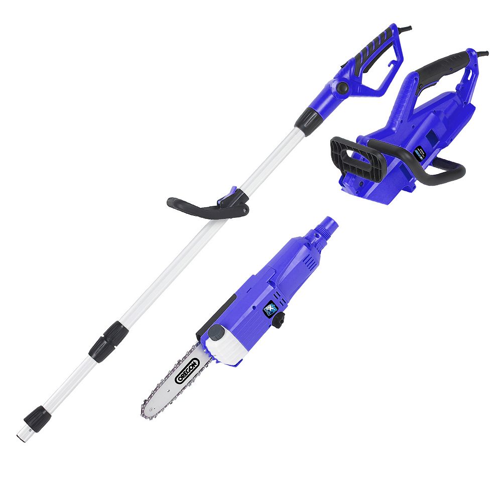Blue Max 2-in-1 Portable 8-inch Electric Chainsaw with Telescoping Pole ...