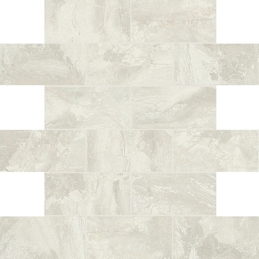 Dal Tile Marble Falls 12-inch x 12-inch x 6 mm Ceramic Mosaic Tile in ...