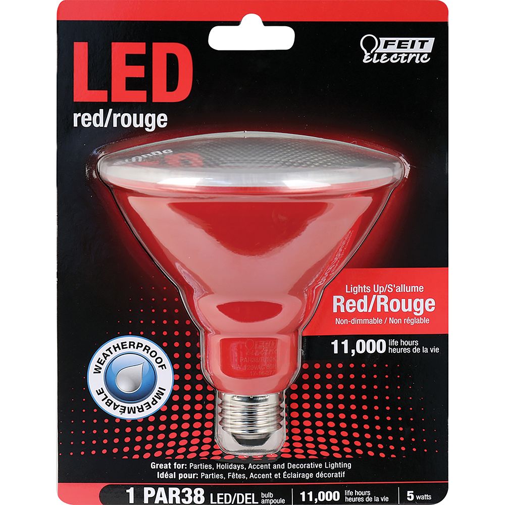 Feit Electric Red Par38 LED Reflector | The Home Depot Canada Feit Electric Red Par38 LED Reflector | The Home Depot Canada