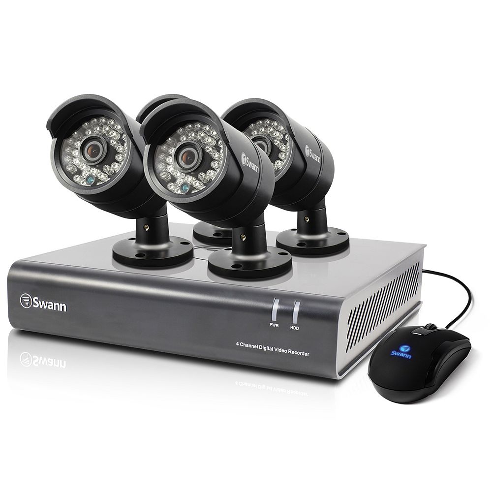 Swann 4 Channel DVR & 4 x PRO-A850 Cameras | The Home Depot Canada