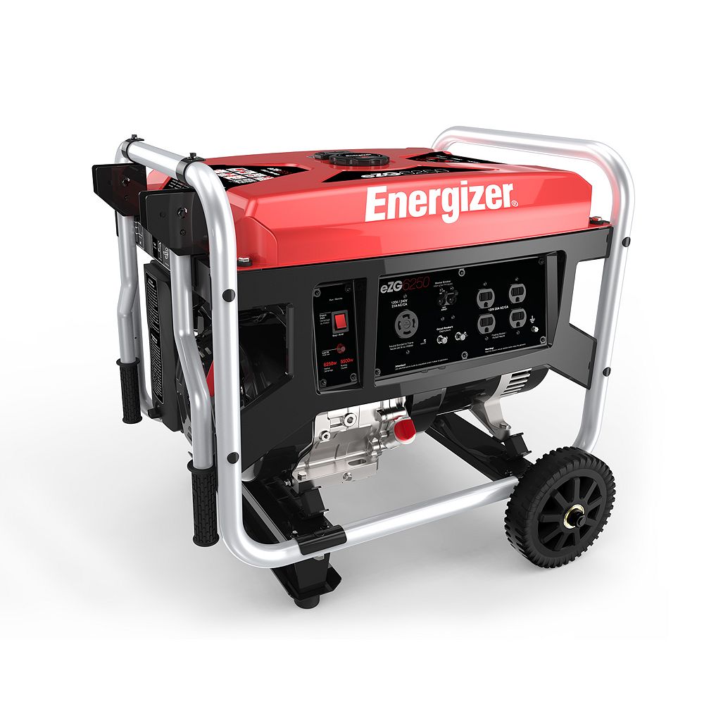 Energizer EZG6250: 6250W Gas Powered Portable Generator | The Home ...