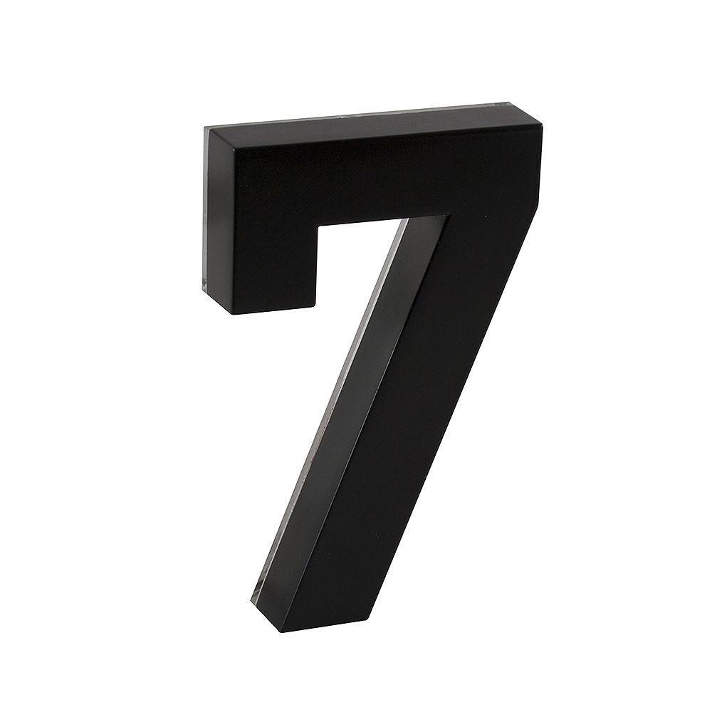 Taymor Backlit LED 6-inch Black Metal House Number | The Home Depot Canada