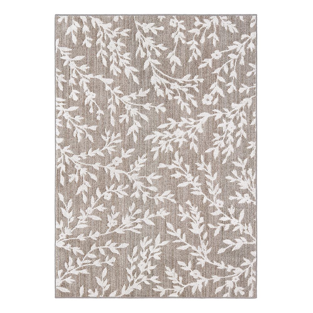 Mohawk Home Floral Branches Grey 8 ft. x 10 ft. Indoor Contemporary ...