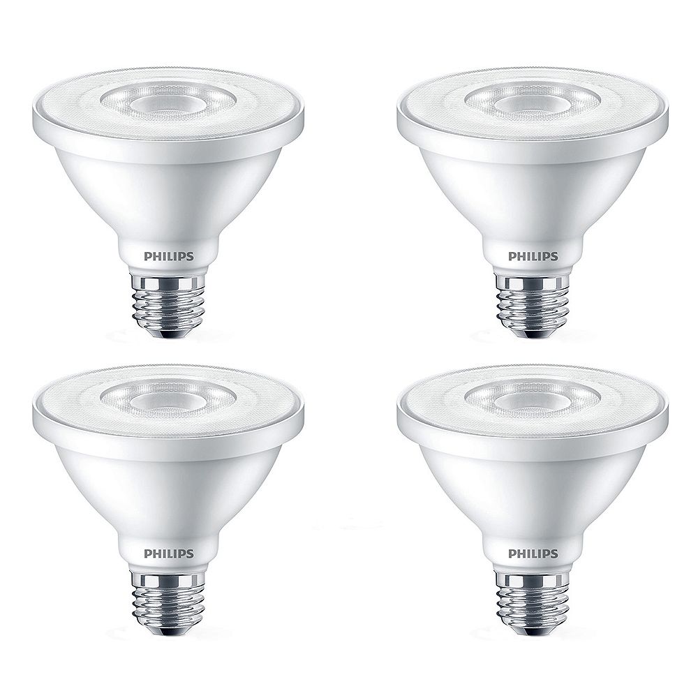 Philips LED 75W PAR30 Short Neck Daylight (5000K) - Case of 4 Bulbs ...
