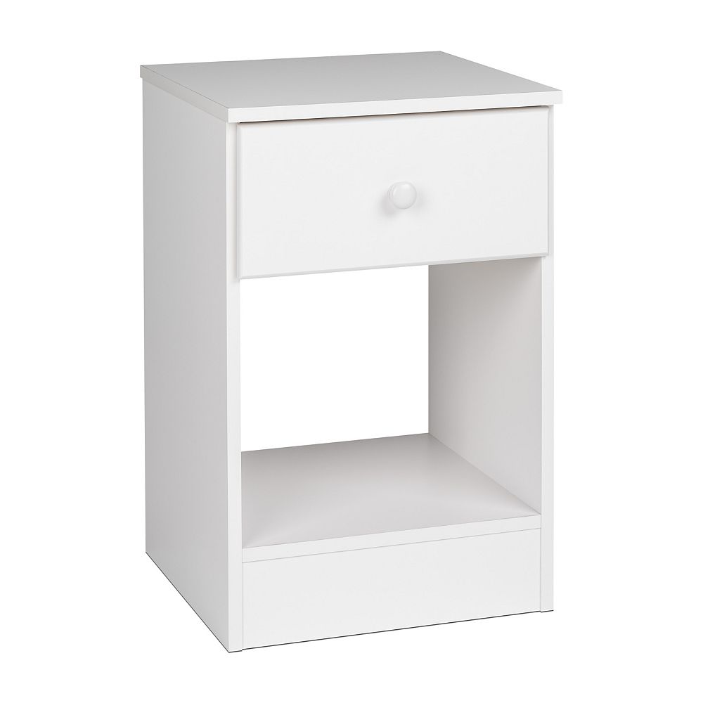 Prepac Astrid 16-inch x 24.5-inch x 16-inch 1-Drawer Nightstand in ...