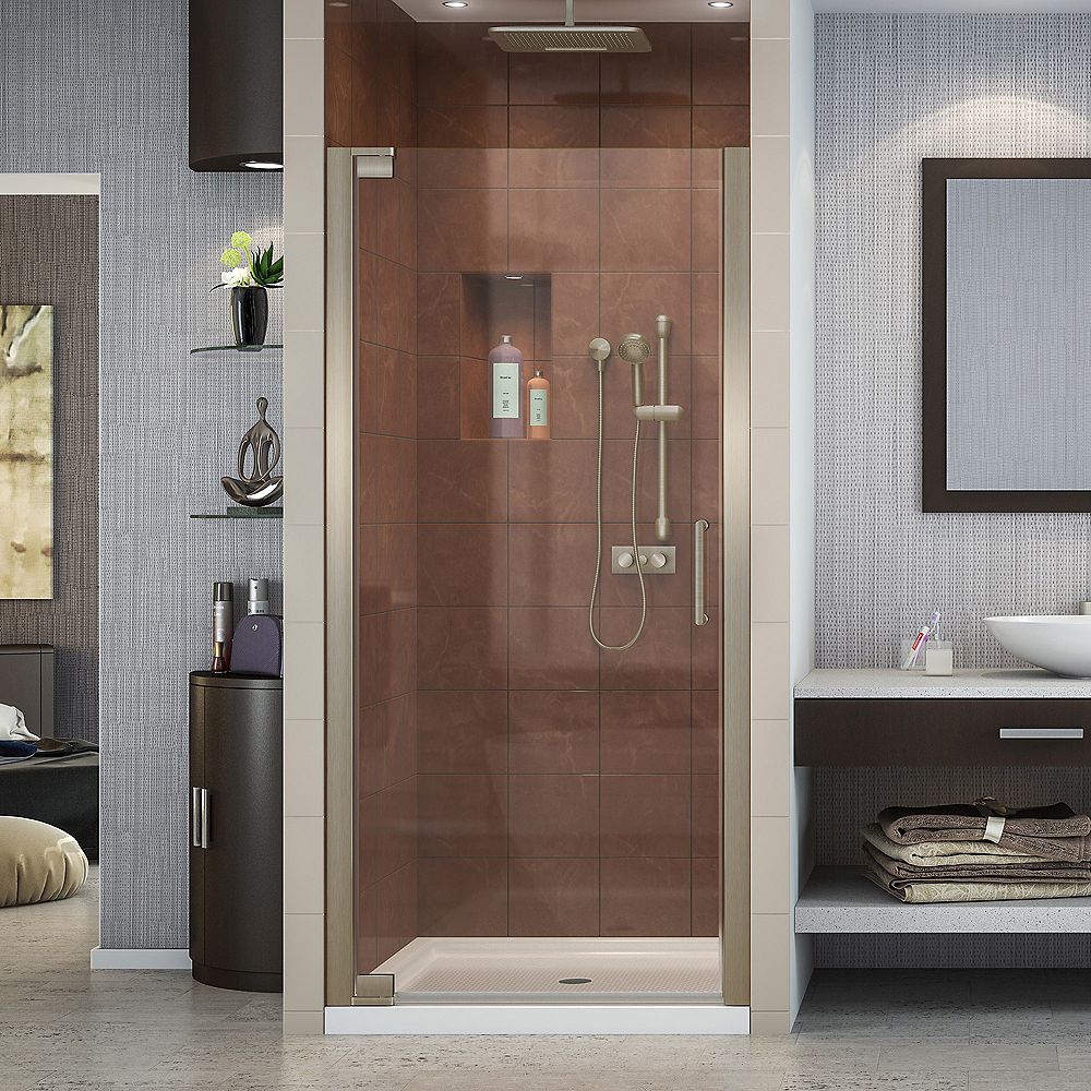 Dreamline Elegance 32 1 4 Inch To 34 1 4 Inch X 72 Inch Semi Frameless
