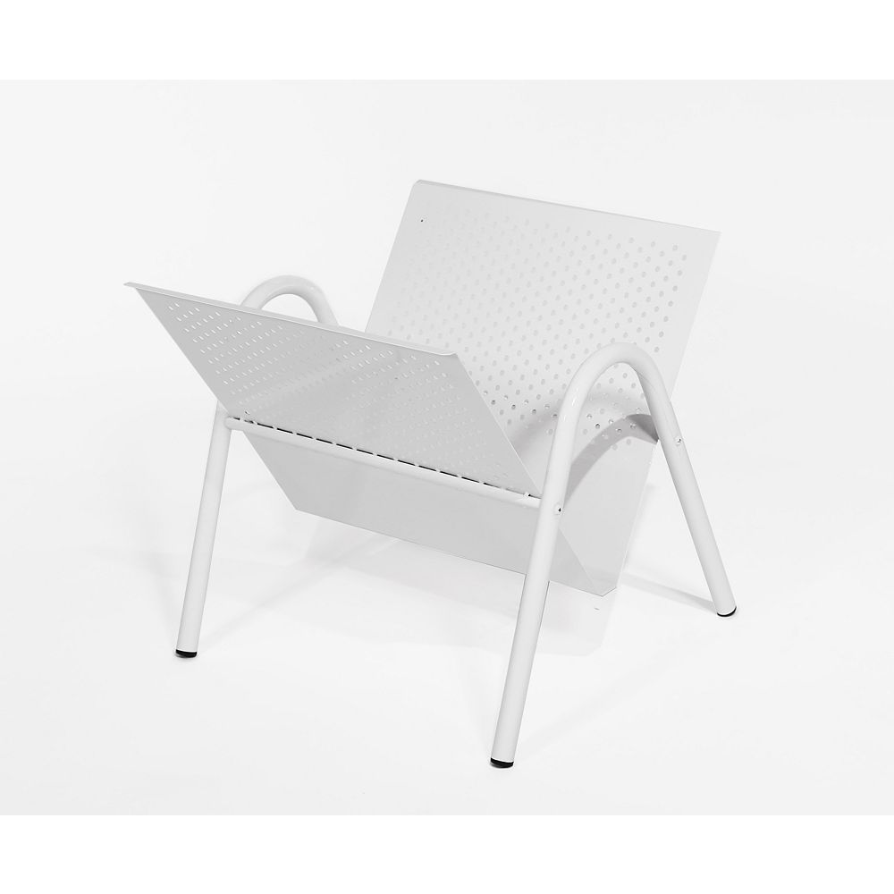 Monarch Specialties Magazine Rack - White Metal | The Home Depot Canada
