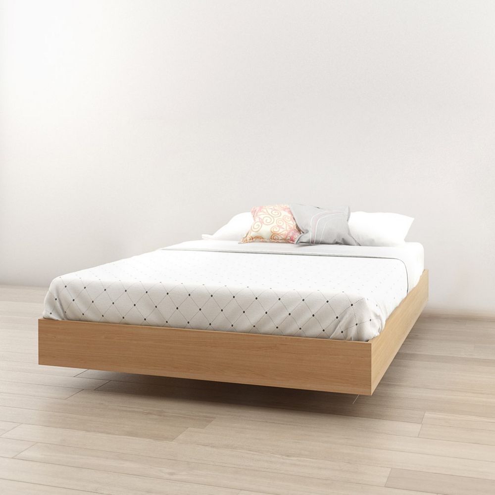 Nexera 345405 Full Size Platform Bed, Natural Maple | The Home Depot Canada
