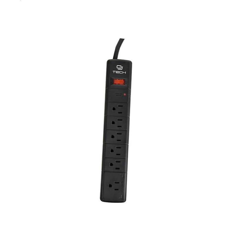 CJ Tech 6 Outlet Surge Protector (900 Joules) | The Home Depot Canada