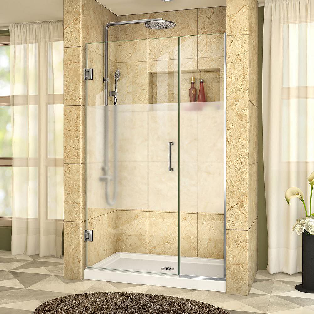 Dreamline Unidoor Plus 42 1 2 To 43 Inch X 72 Inch Semi Frameless