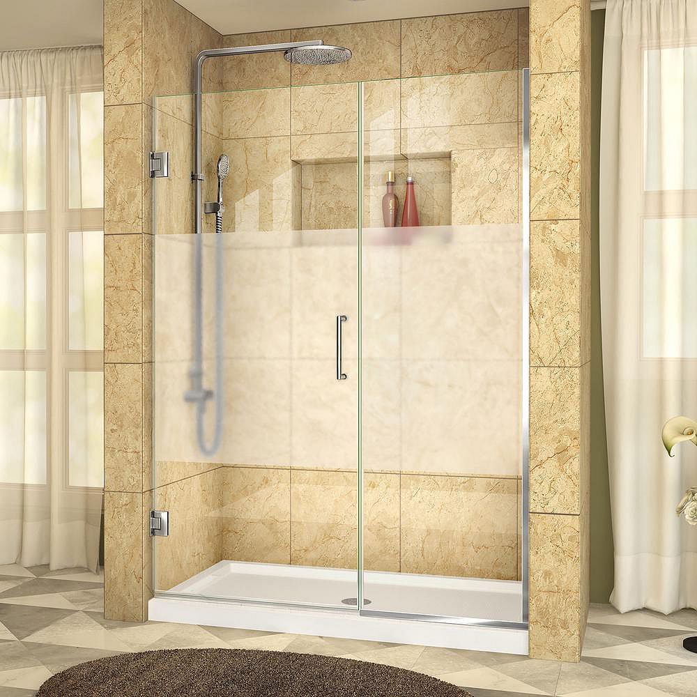 Dreamline Unidoor Plus 50 1 2 To 51 Inch X 72 Inch Semi Frameless