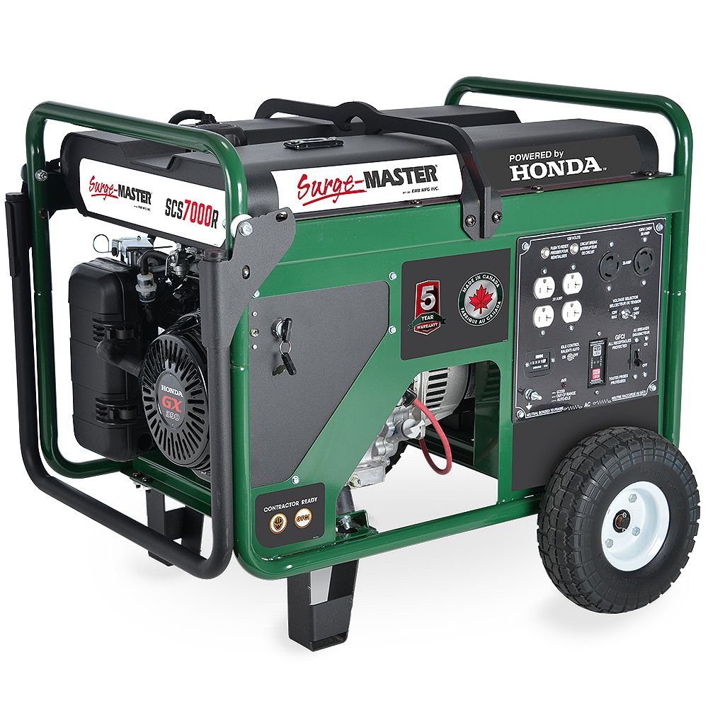 Surge Master SCS7000R 6700W Generator with Honda GX390 Engine | The ...