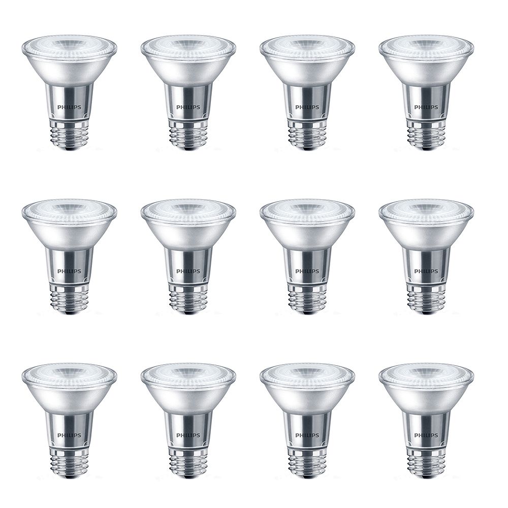 Philips LED 50W PAR20 Glass Bright White (3000K) - Case of 12 Bulbs ... Philips LED 50W PAR20 Glass Bright White (3000K) - Case of 12 Bulbs ...