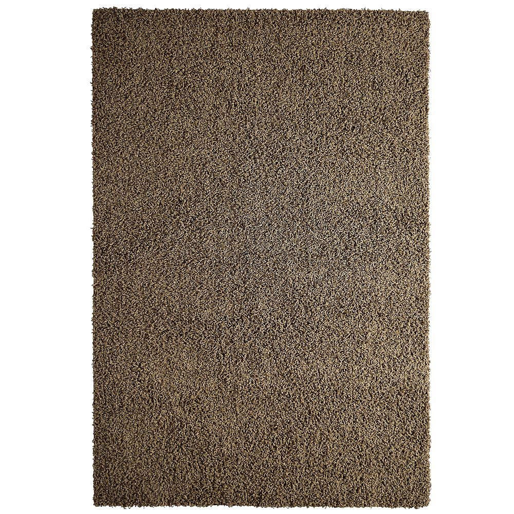 Lanart Rug Comfort Shag Brown 4 ft. x 6 ft. Rectangular Area Rug | The ...