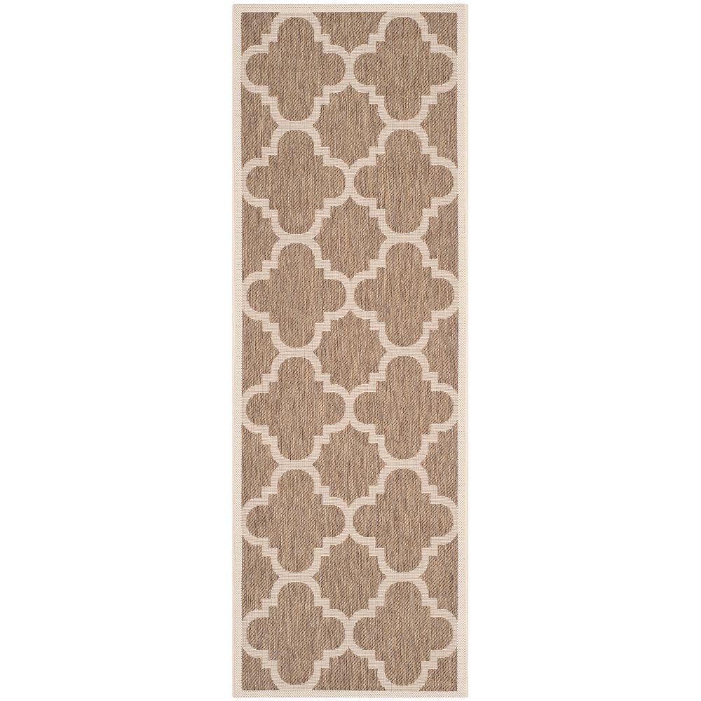 Safavieh Courtyard Alex Brown 2 ft. 3 inch x 6 ft. 7 inch Indoor ...