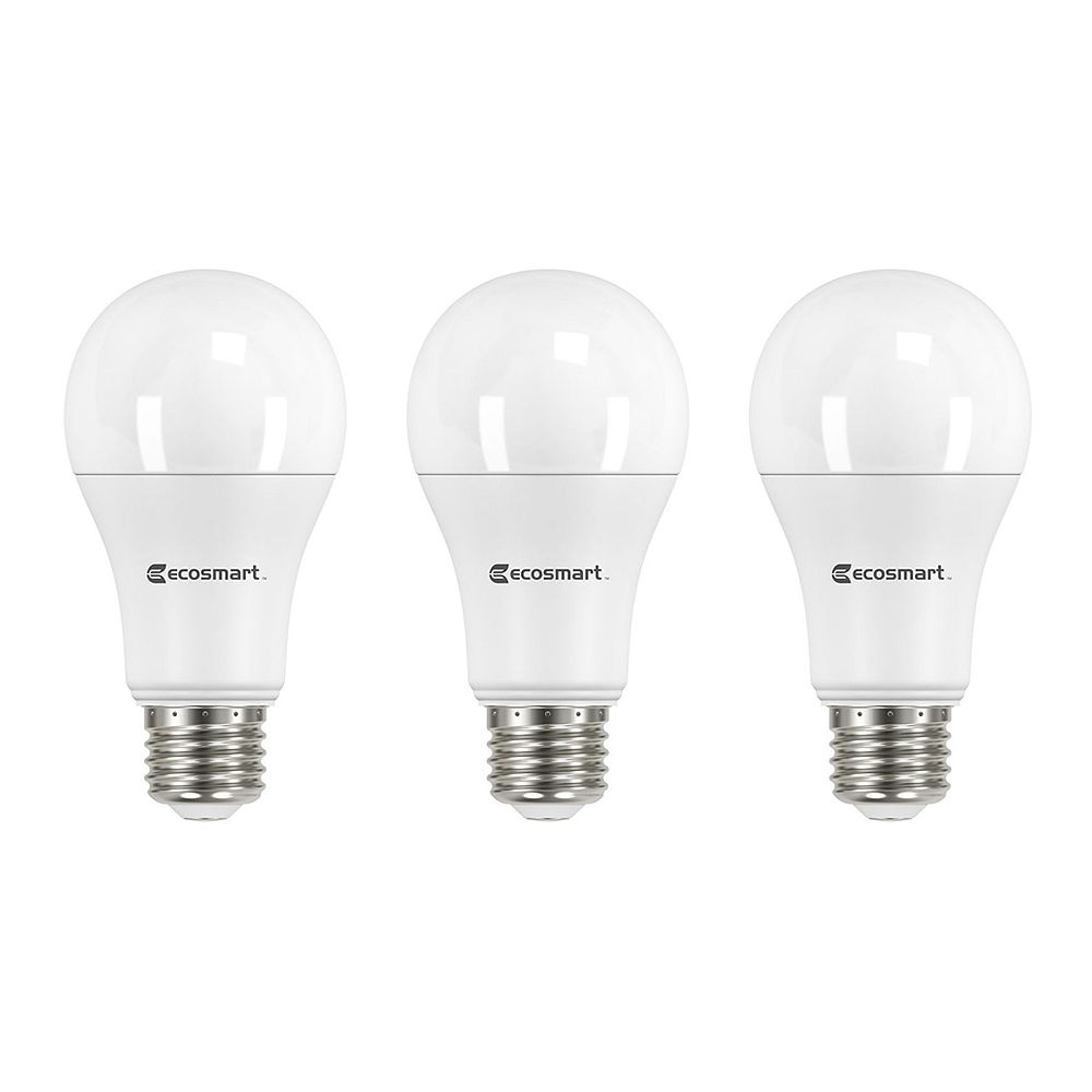 Ecosmart 100W Equivalent Soft White (2700K) A19 Dimmable LED Light Bulb ... Ecosmart 100W Equivalent Soft White (2700K) A19 Dimmable LED Light Bulb ...